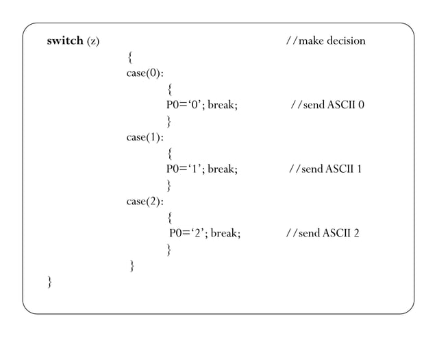 Embedded C programming based on 8051 microcontroller | PDF ...