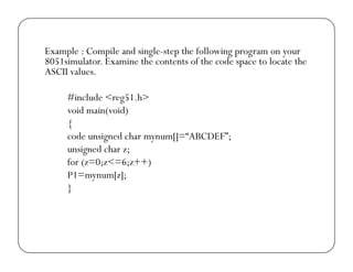 Embedded C programming based on 8051 microcontroller | PPT