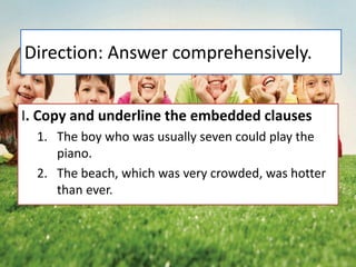 Embedded clause | PPTX