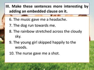 Embedded clause | PPTX