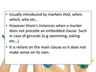 Embedded clause | PPTX