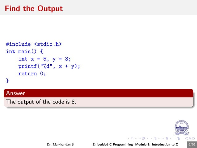 Embedded C Programming Module1 Presentation.pdf