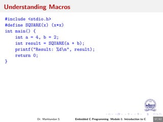Embedded C Programming Module1 Presentation.pdf