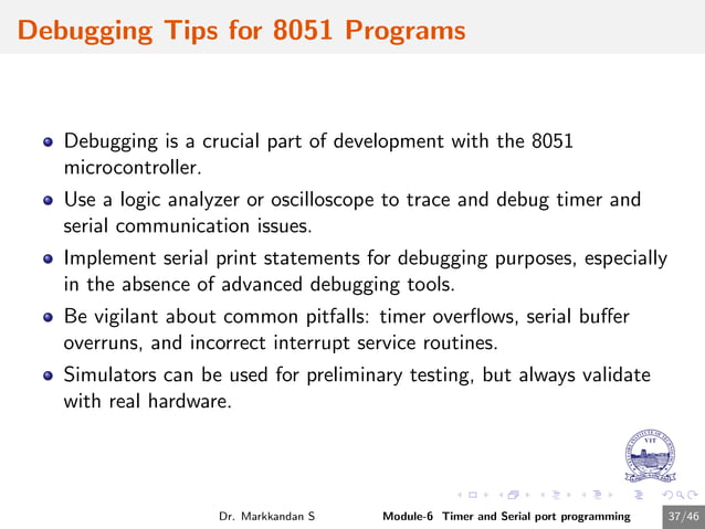 Embedded C Programming Module 6 Presentation | PDF | Computing | Technology & Computing