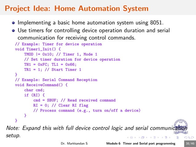 Embedded C Programming Module 6 Presentation | PDF | Computing | Technology & Computing