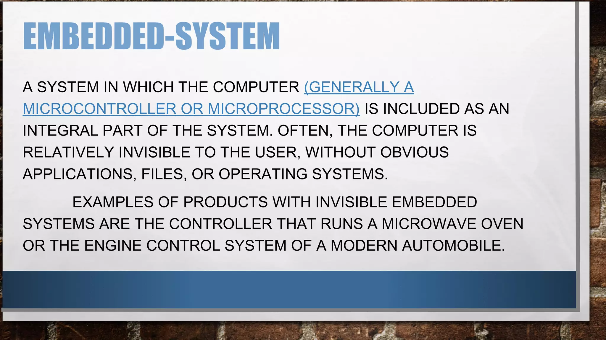 Embedded Computer System Ppt