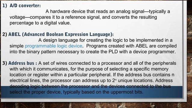 Embedded computer system | PPT | Programming Languages | Computing