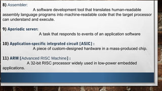 Embedded computer system | PPT | Programming Languages | Computing
