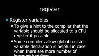 Embedded c programming22 for fdp | PPT