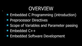 Embedded c programming22 for fdp | PPT