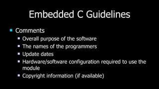 Embedded c programming22 for fdp | PPT