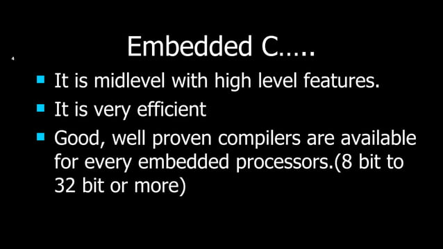 Embedded c programming22 for fdp | PPT