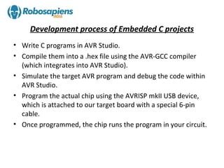 Embedded c & working with avr studio | PPT