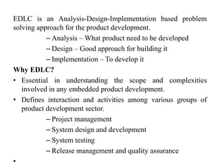 Embedded development life cycle | PPTX