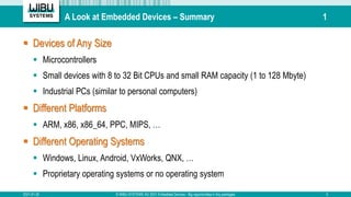 Embedded devices - Big opportunities in tiny packages | PPT