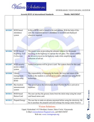 IEEE EMBEDDED ECE PROJECT LIST | PDF