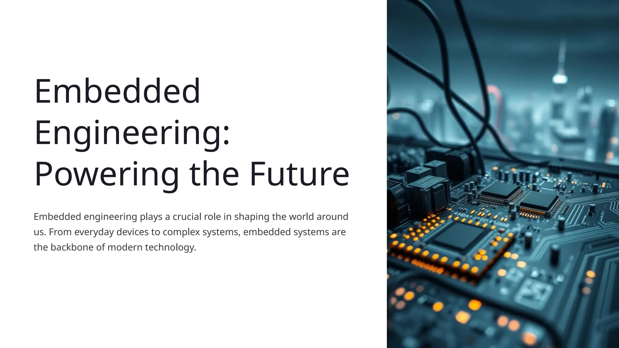 Embedded Engineering: Powering the Future | PPT