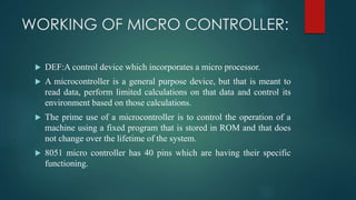Embedded green house automation system | PPTX