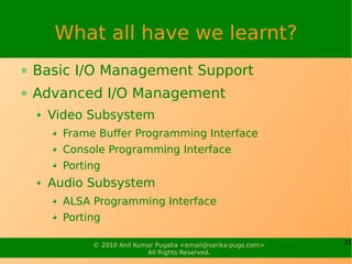 Embedded I/O Management | PPT
