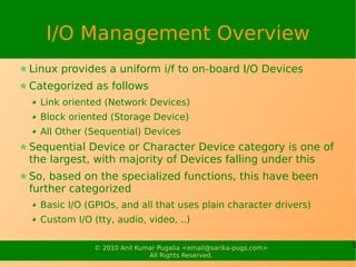 Embedded I/O Management | PPT