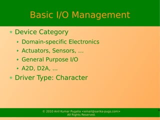 Embedded I/O Management | PPT