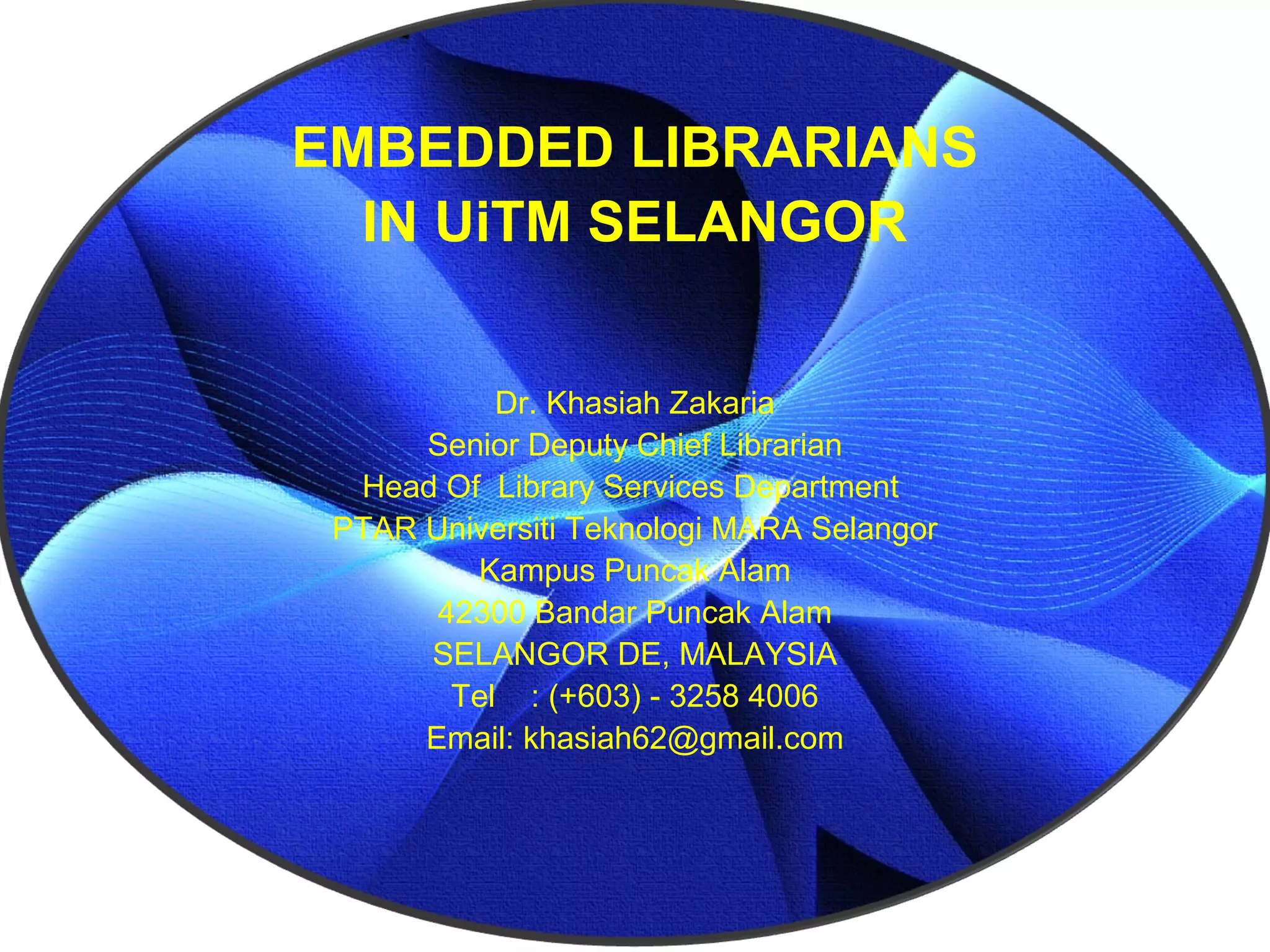 Embedded librarian | PPT