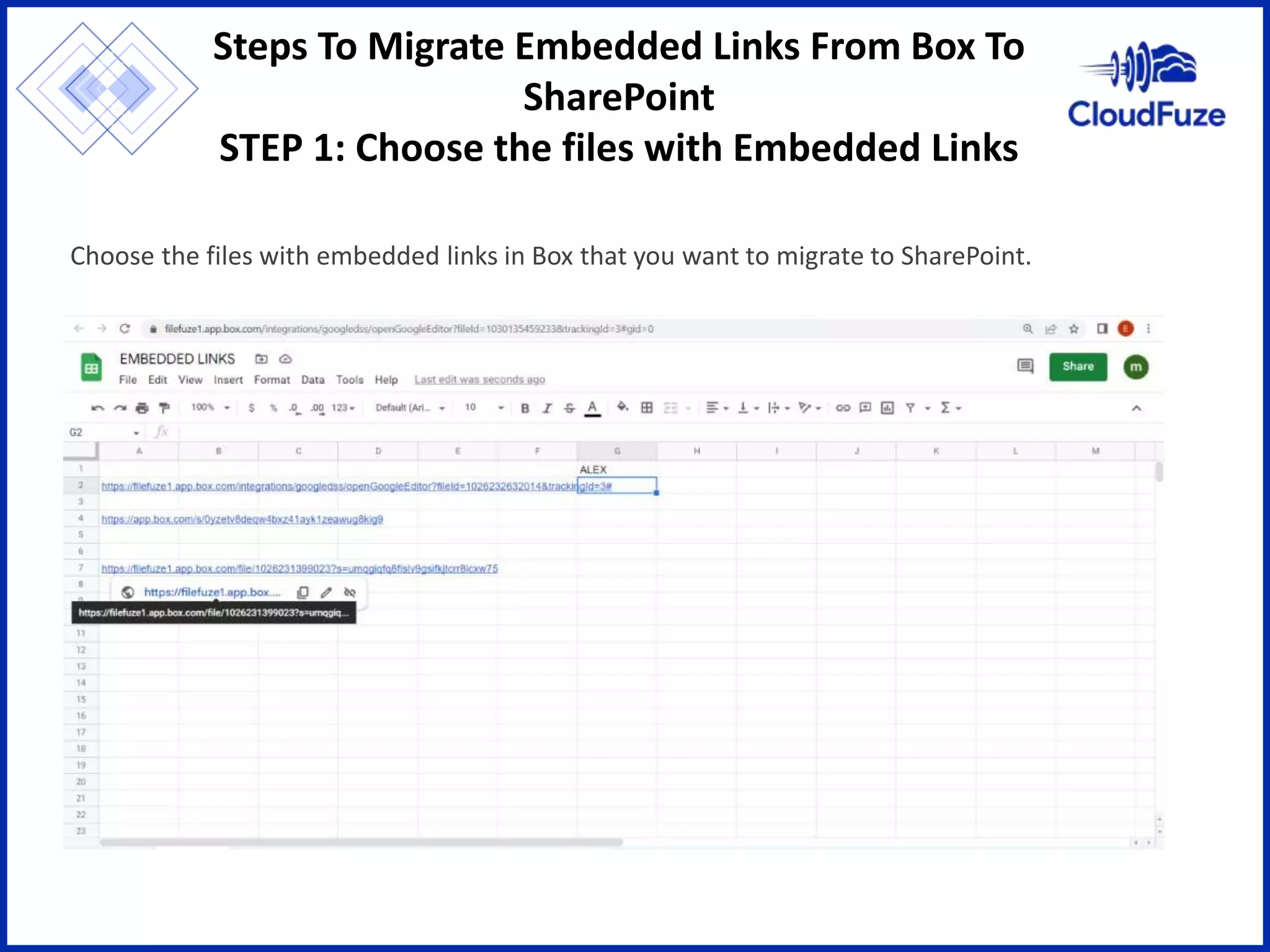 Move Box to SharePoint With Embedded Links | PPTX