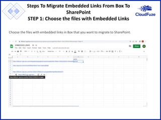 Move Box to SharePoint With Embedded Links | PPTX