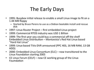 Embedded Linux Evolution | Turing Techtalk | PPT