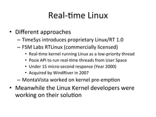Embedded Linux Evolution | Turing Techtalk | PPT
