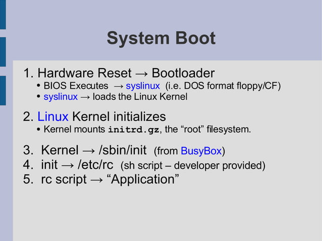 Embedded Linux Odp | PPT