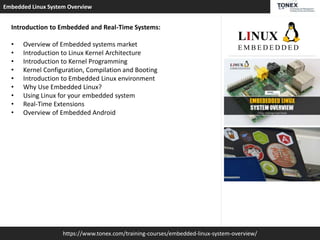 Embedded Linux System Overview : Tonex Training | PPTX