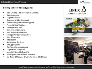 Embedded Linux System Overview : Tonex Training | PPTX
