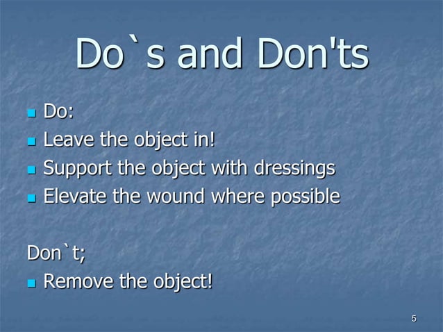 Embedded objects | PPTX | First Aid | Injuries