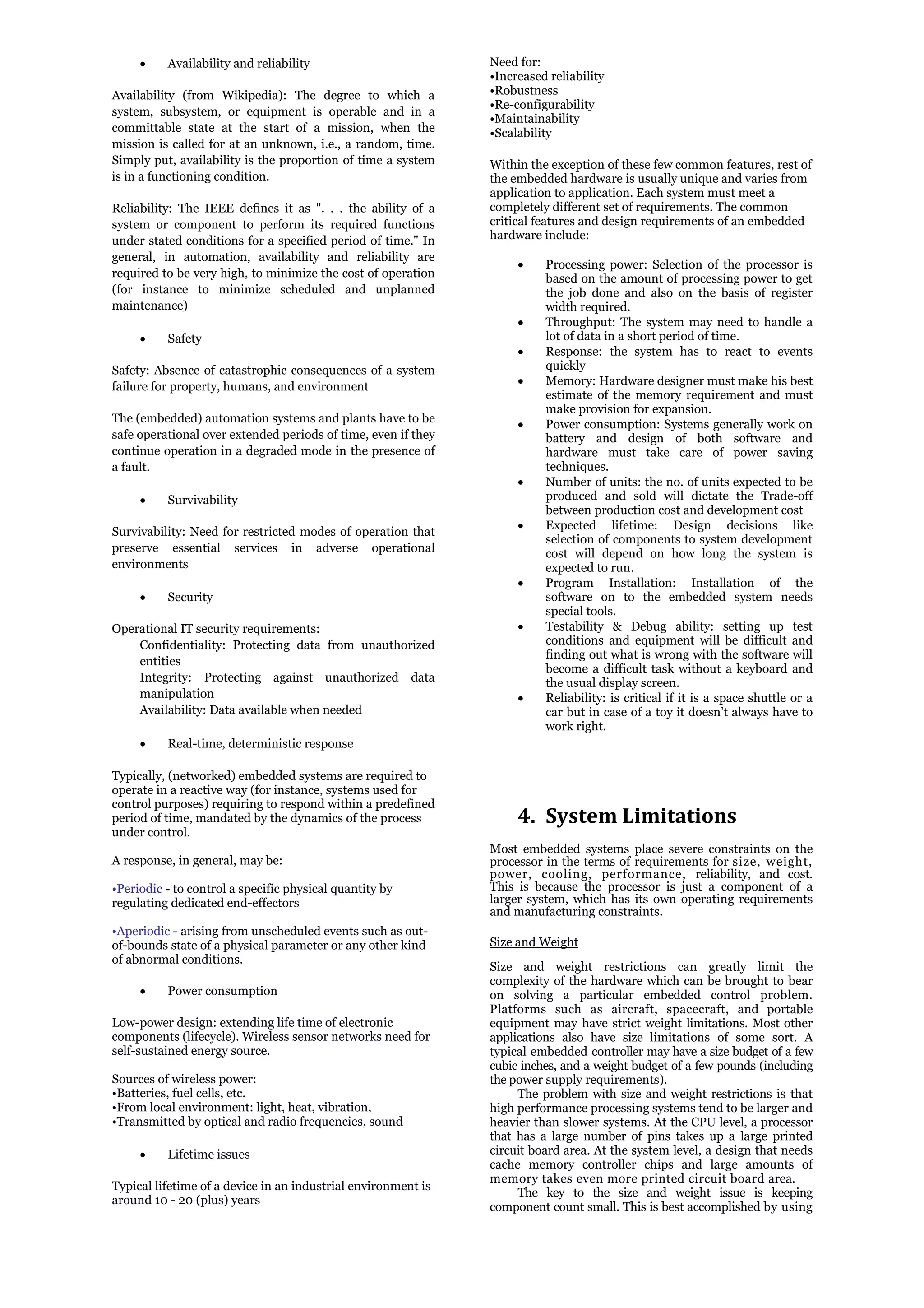 Embedded operating systems | PDF