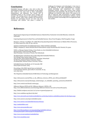 Embedded operating systems | PDF