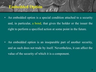 Embedded options | PPT