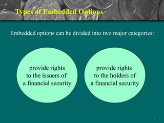 Embedded options | PPT