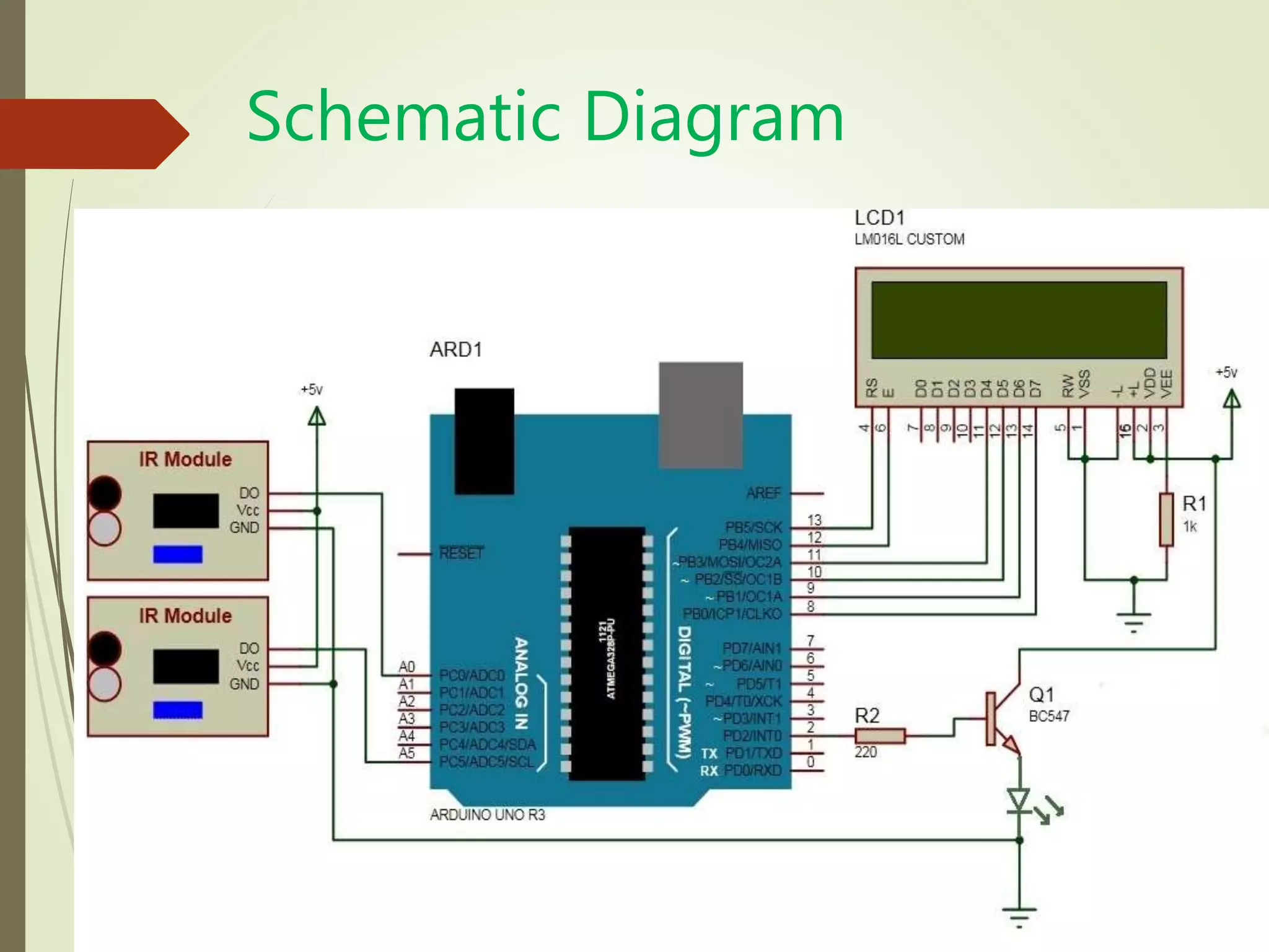 Bidirectional Visitor Counter Using Ir Sensors And Arduino Uno R3 Ppt