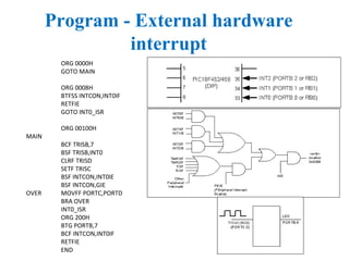 Interrupts for PIC18 | PPT