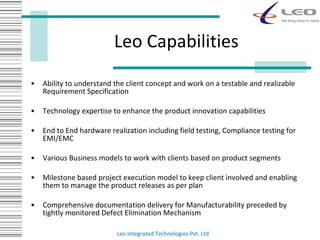 Leo Embedded Solutions | PPT