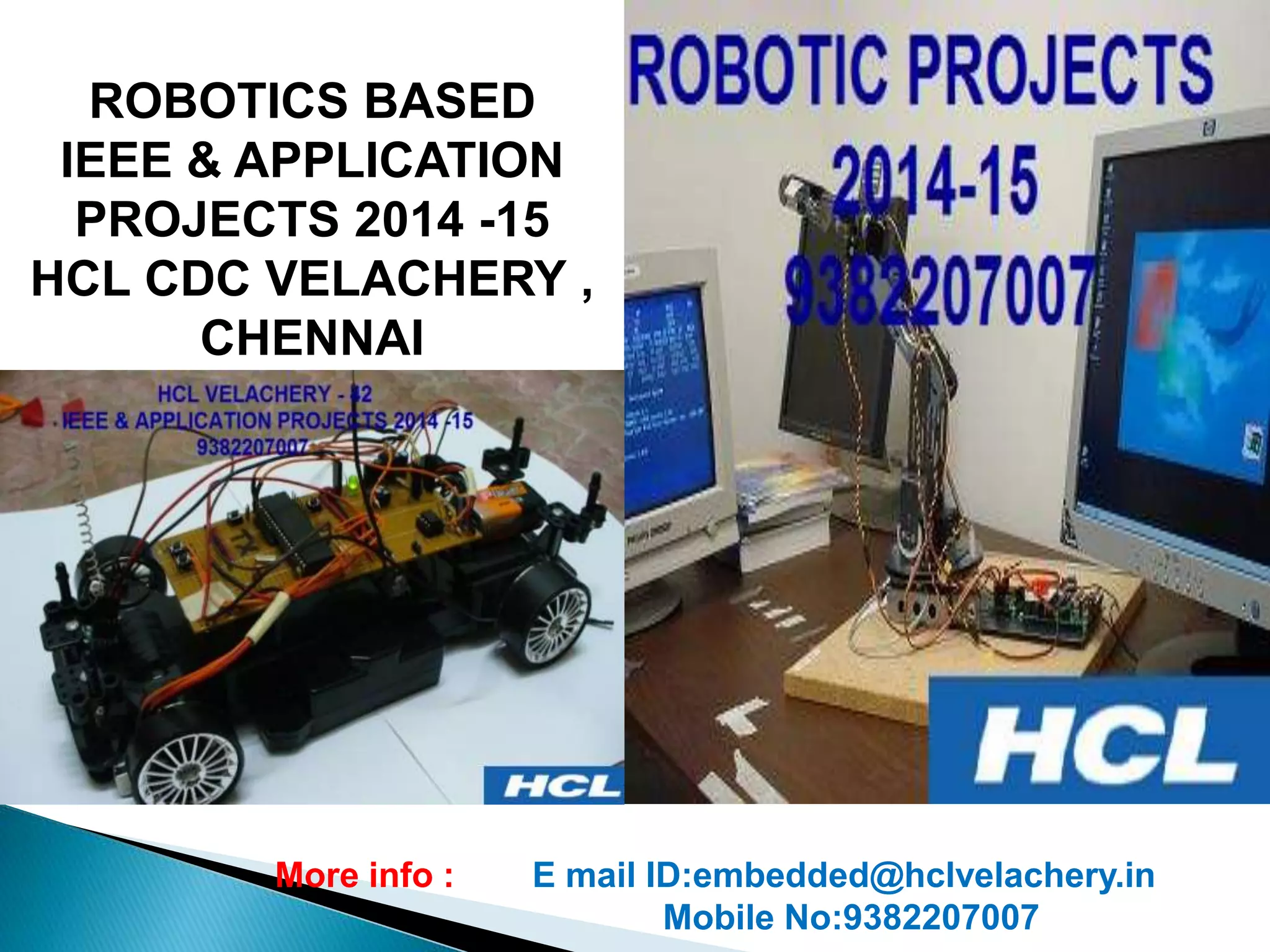 Embedded system projects at hcl chennai | PPTX