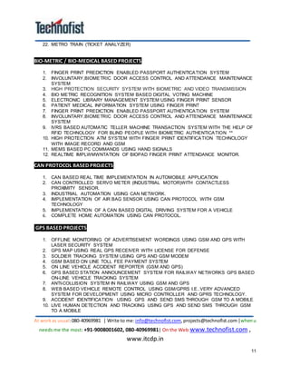 Embedded project list | DOCX