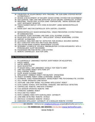 Embedded project list | DOCX