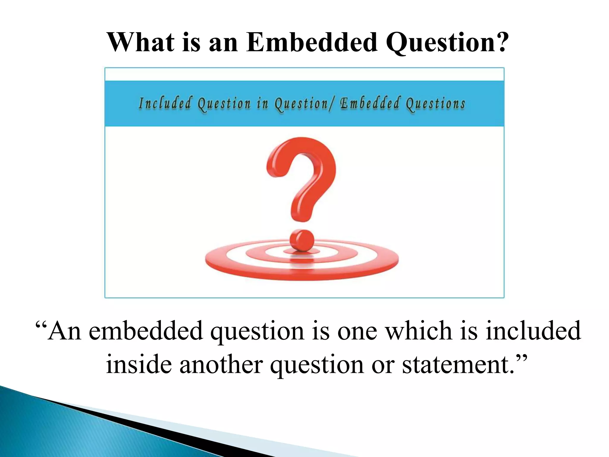 Embedded Question | PPTX
