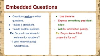 Embedded questions | PPTX
