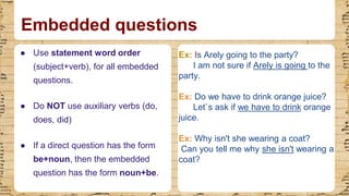Embedded questions | PPT