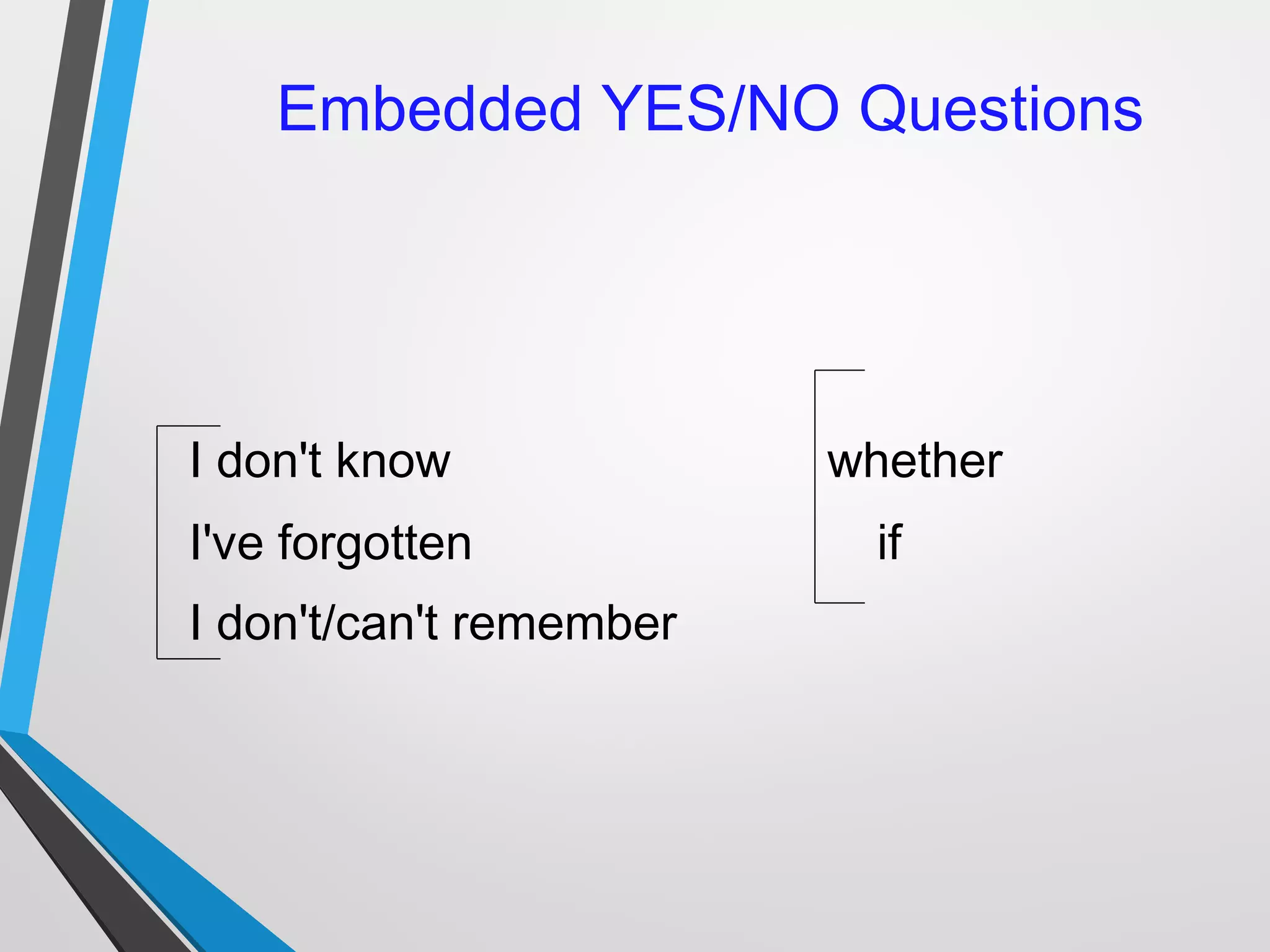 Embedded questions | PPT