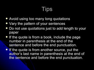 Embedded quotes | PPT