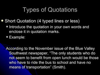 Embedded quotes | PPT